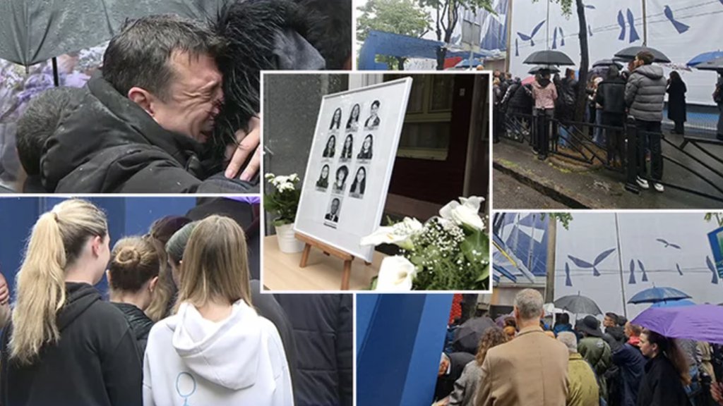 RODITELJI ubijene DECE i PORODICA ubijenog ČUVARA ZAGRLJENI odali ...