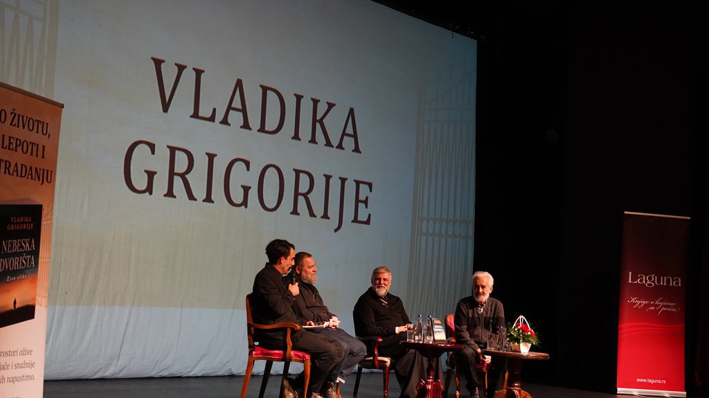 Vladika Grigorije u Novom Sadu promovisao svoju knjigu NEBESKA DVORIŠTA ...