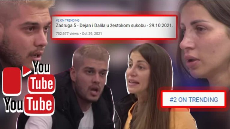 ZADRUGA OBARA REKORDE: Sukob Dalile i Dejana 2. u trendingu (VIDEO) | Red Portal